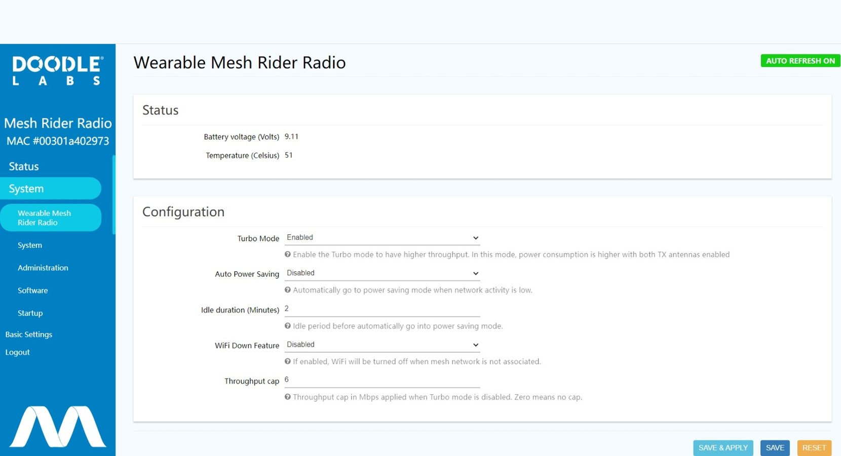 Wearable/OEM Configuration