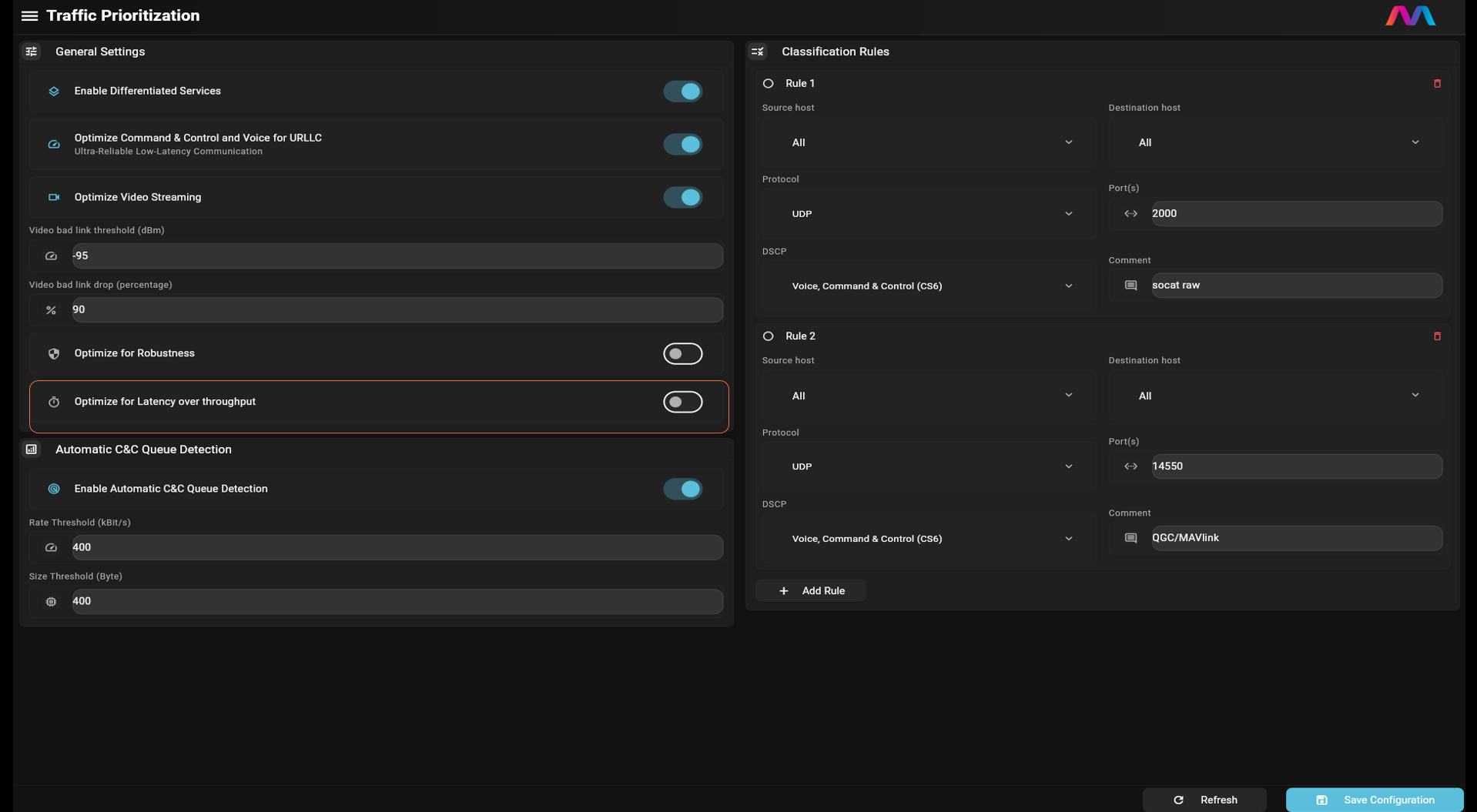 Low Latency C&C and Video Streaming Guide